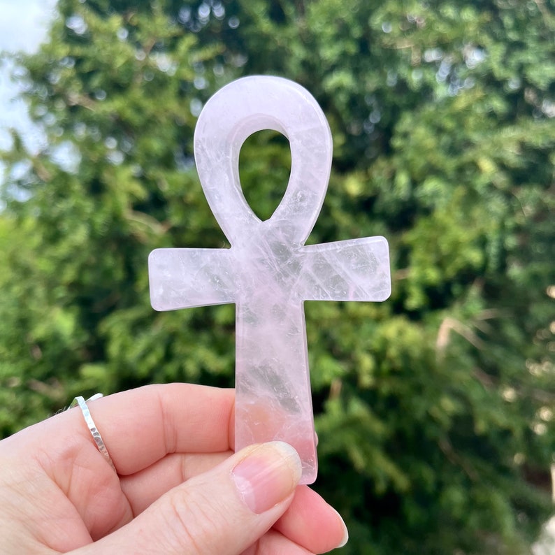 Rose Quartz Ankh. - Etsy