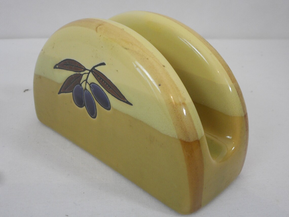 A Lovely Vintage French hand painted ceramic Letter Rack | Etsy