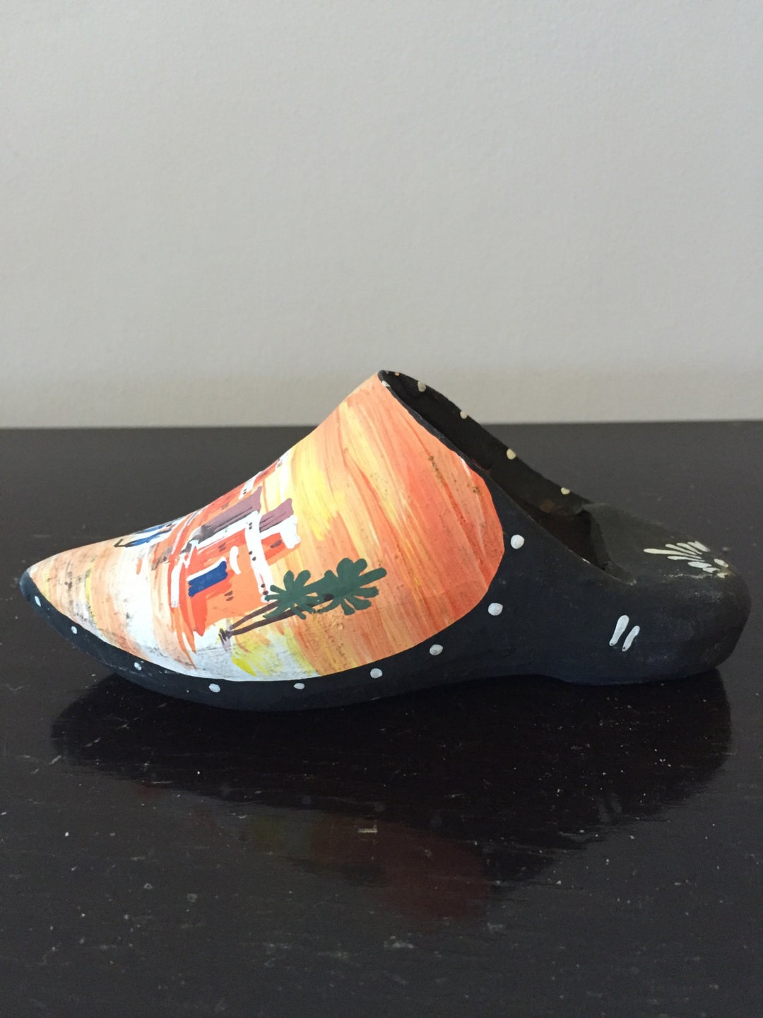Vintage Hand-made, Hand-painted Iron Clog/shoe - Etsy