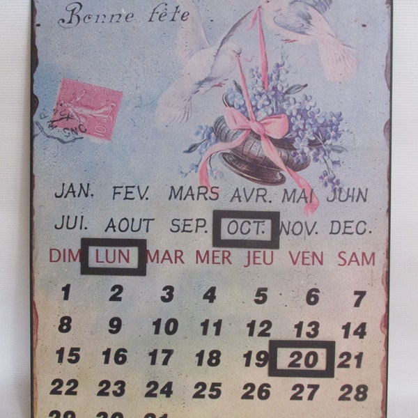 French Calendar - Etsy