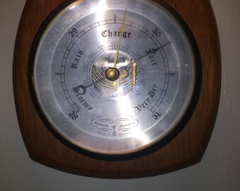 Wooden barometer | Etsy