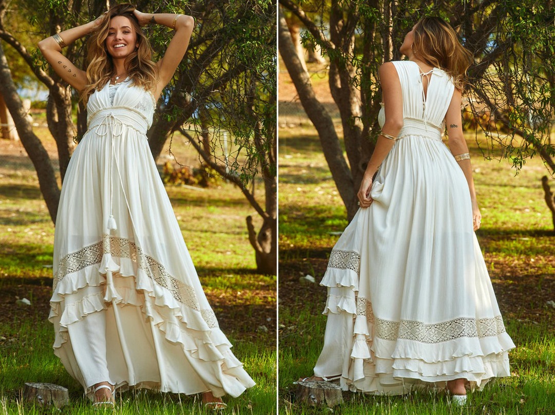 Boho Dress Dress for Photo Shoot Maxi Dress Beach Dress Bohemian Dress ...