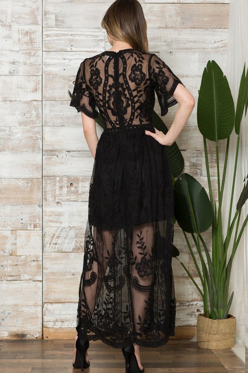 Boho Dress Bohemian Dress Photoshoot Dress Lace Dress Maxi - Etsy