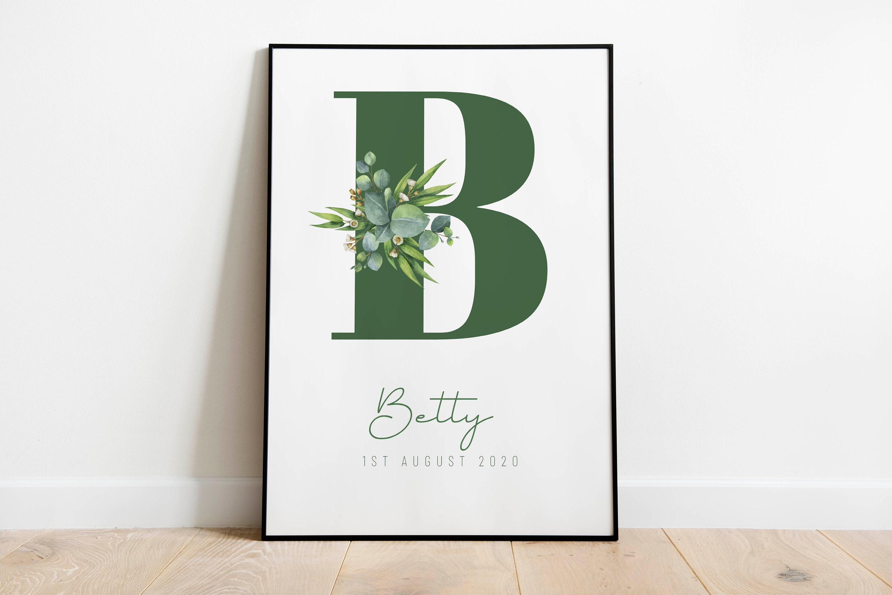 Personalised Initial Name Digital Print. Instant Download - Etsy