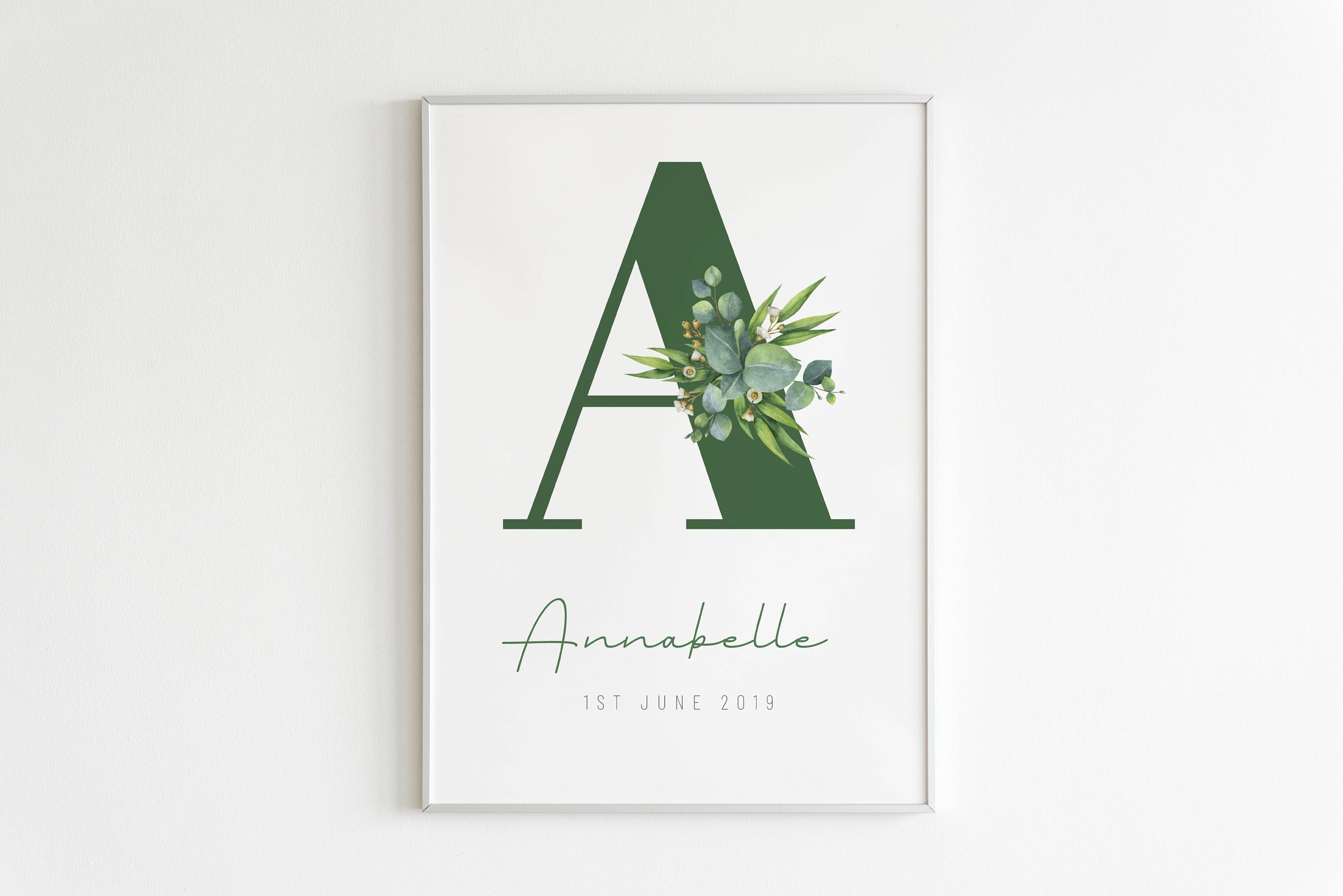 Personalised Initial Name Digital Print. Instant Download - Etsy