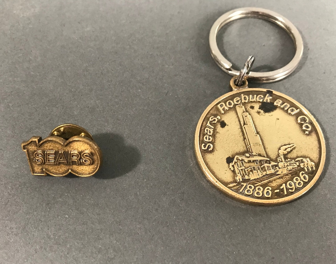 Vintage Sears Roebuck 100th Anniversary Commemorative Push Pin and ...