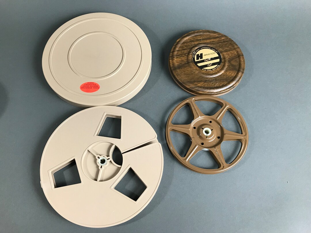 Vintage Super 8 Take up Reels With Cans 200 Feet and 400 Feet - Etsy