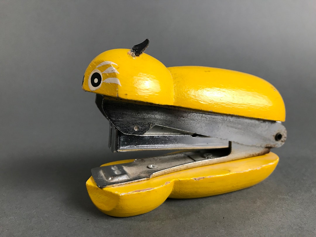 Vintage Wooden Cat Stapler - 1960s Made in Japan - Etsy