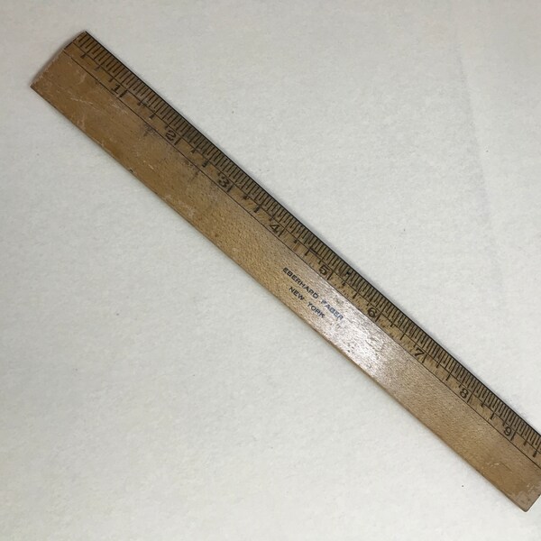 Vintage Wooden Ruler - Etsy