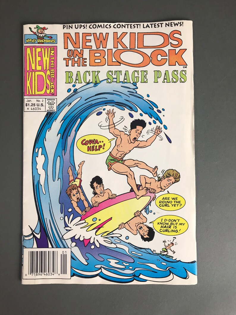 Vintage 1990 New Kids on the Block Comic Books Set 6 - Etsy