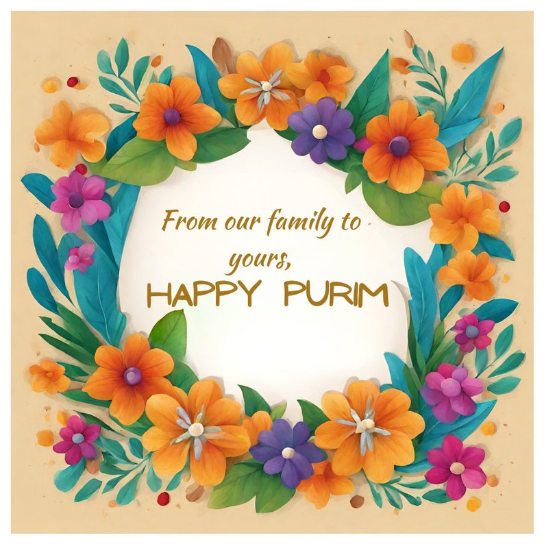 Happy Purim Printable Greeting Cards, Gift Tag - Etsy