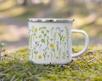Yellow Enamel Mug - Etsy