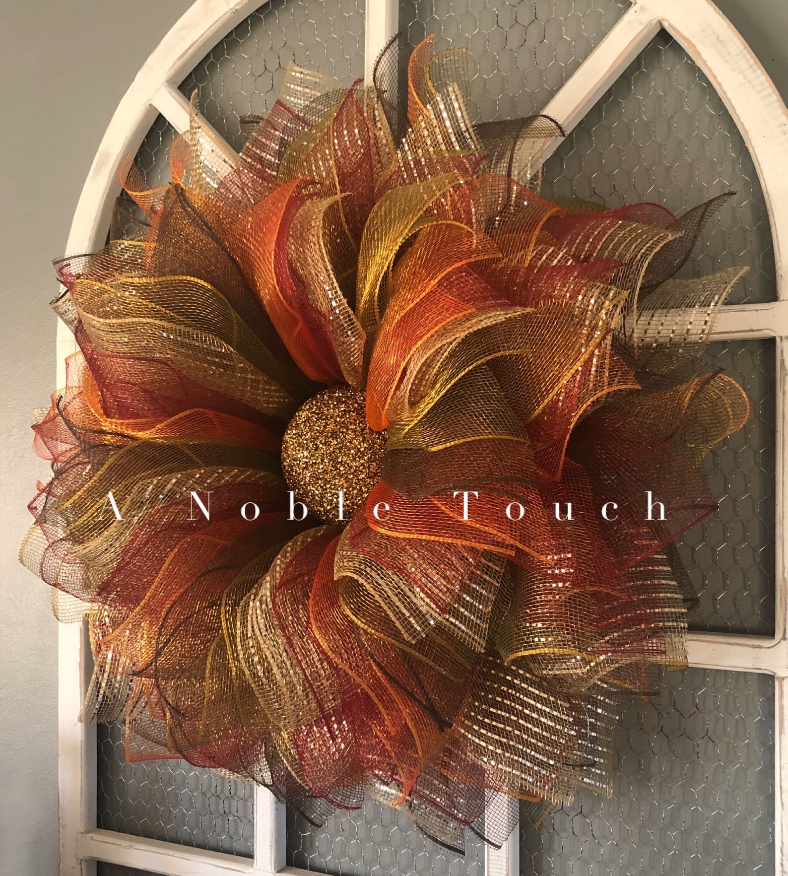 Pattern for Fall Leaves Flower Wreath DIY How To Step by - Etsy