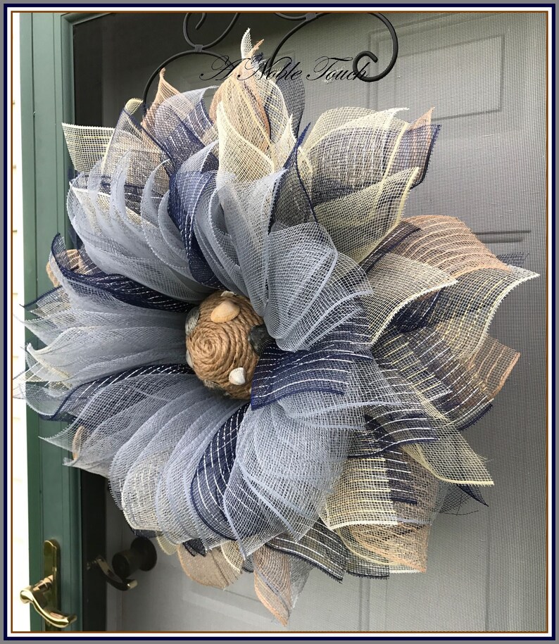 Pattern for Nautical Flower Wreath by A Noble Touch Ocean - Etsy