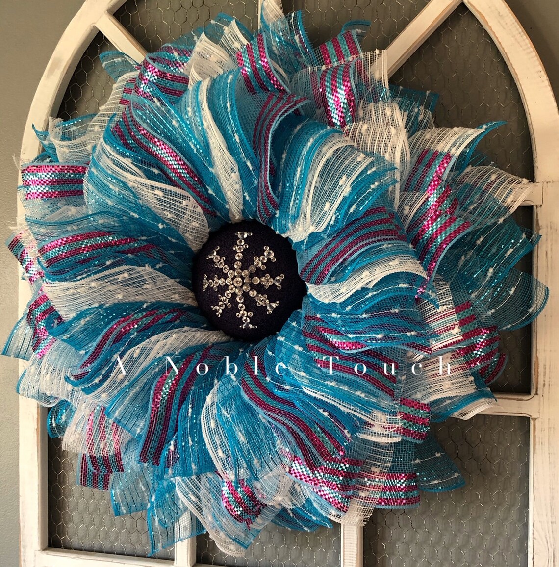 Frozen Inspired Flower by A Noble Touch Flower Wreath Winter - Etsy