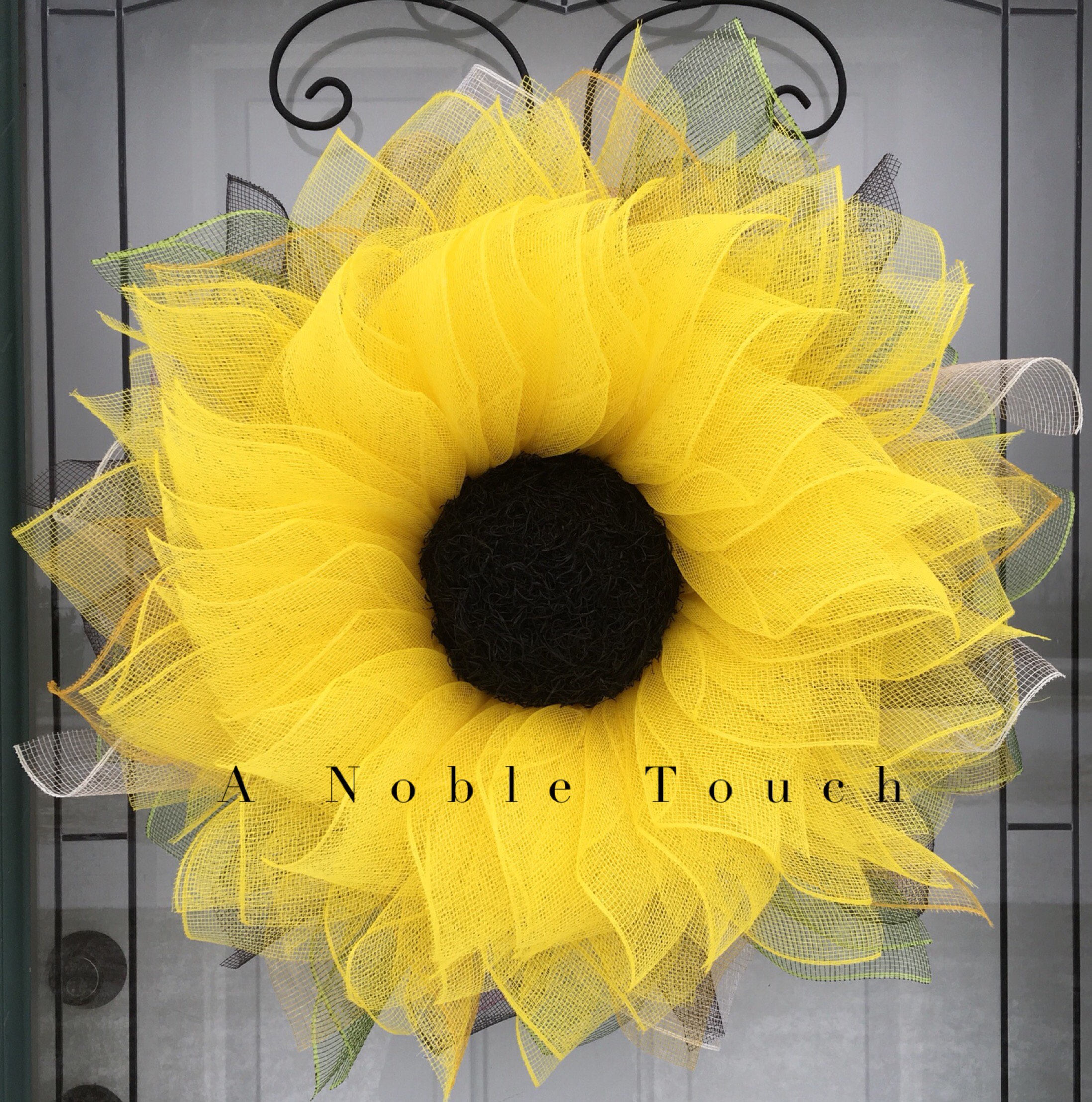 Pattern for Sunflower Wreath, DIY, Pattern, Instructional, Sunflower ...