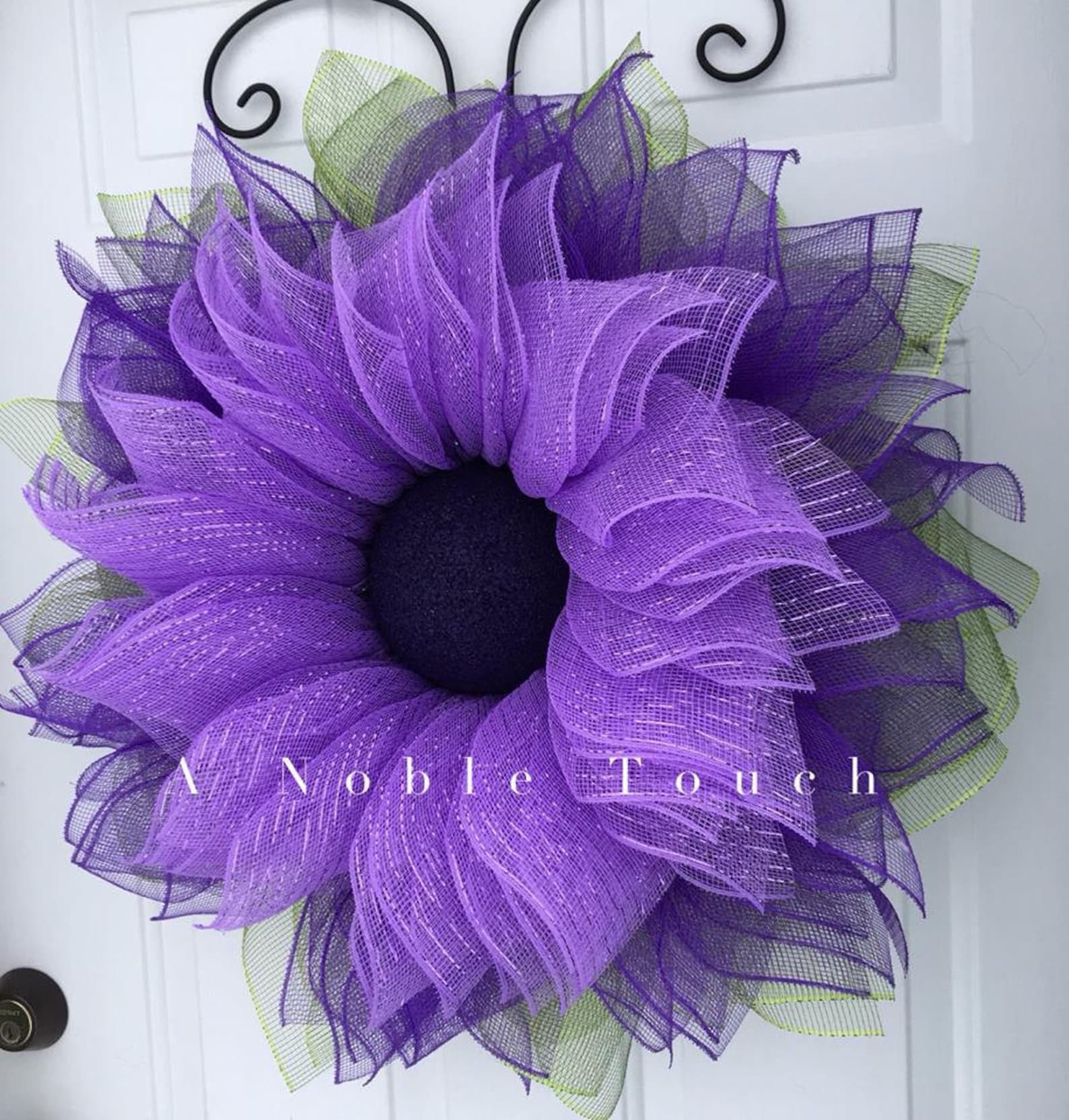 Pattern for Purple Flower Wreath, Flower Pattern, A Noble Touch Flower ...