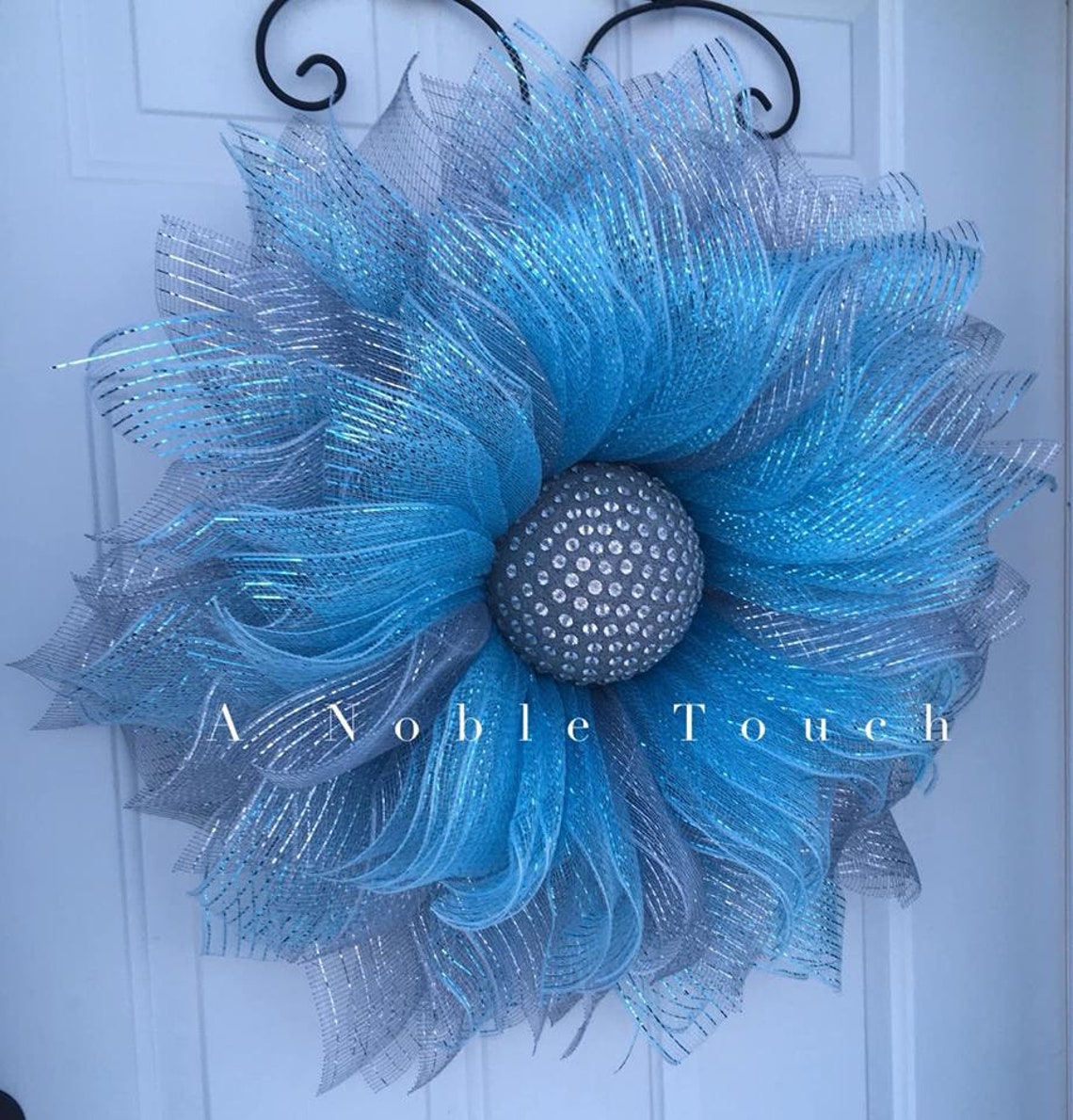 Blue and Silver Flower Pattern DIY Instructional Pattern - Etsy Canada