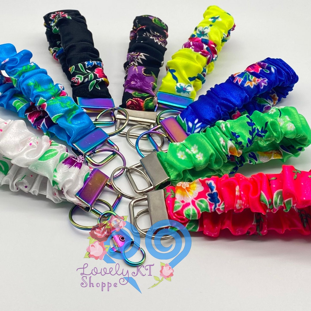 Hmong Scrunchies Key Fob, Scrunchy Wristlet Keychain, Key Fob Bracelet ...