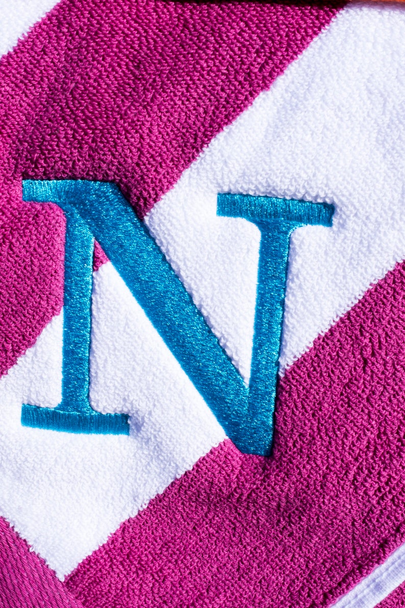 Monogram Beach Towels Custom Beach Towels Personalized Beach - Etsy