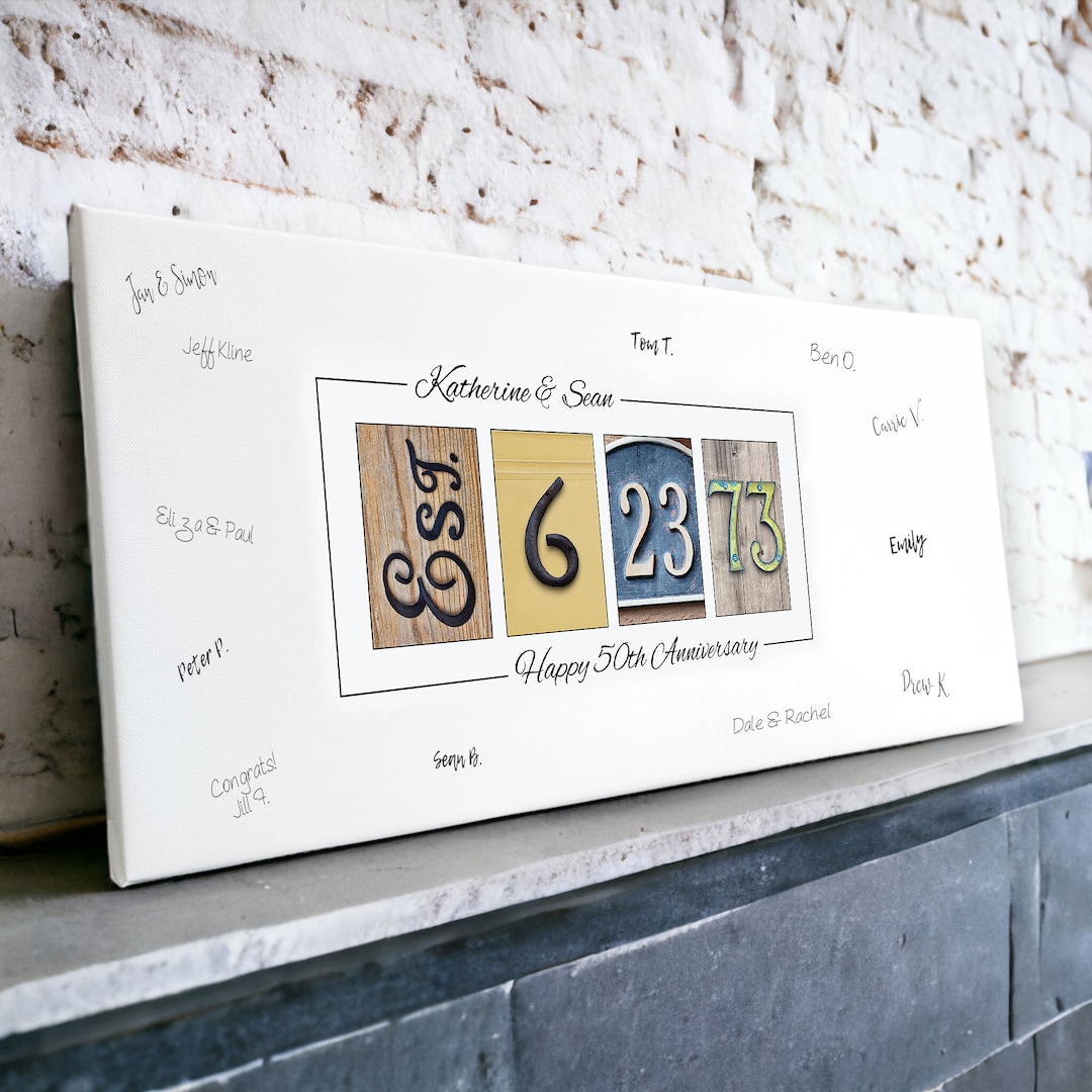 50th Anniversary Gift, Anniversary Gift for Parents Golden Anniversary ...