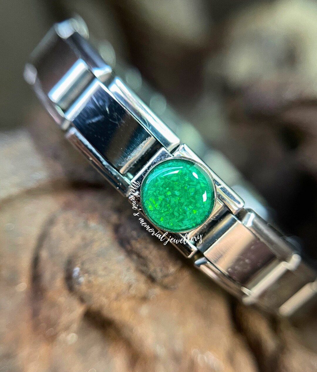 Cremation Circle Round Charm, Stainless Steel, Memorial Charm, Hair ...