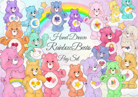 Hand Drawn Colorful Rainbow Bears 27 Png Transaprent Images, Bears ...