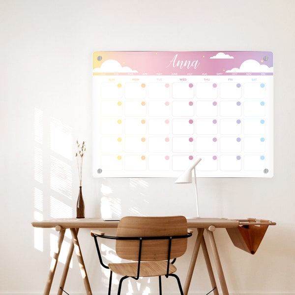 Dry Erase Calendar - Etsy