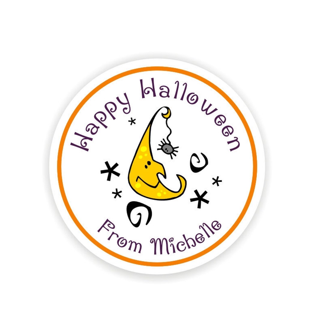 Custom Halloween Labels, Personalized Waterproof Halloween Stickers ...