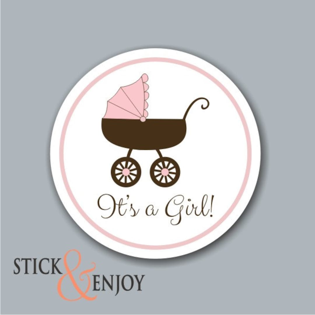 It's a Girl Stickers Baby Shower Stickers Birth - Etsy