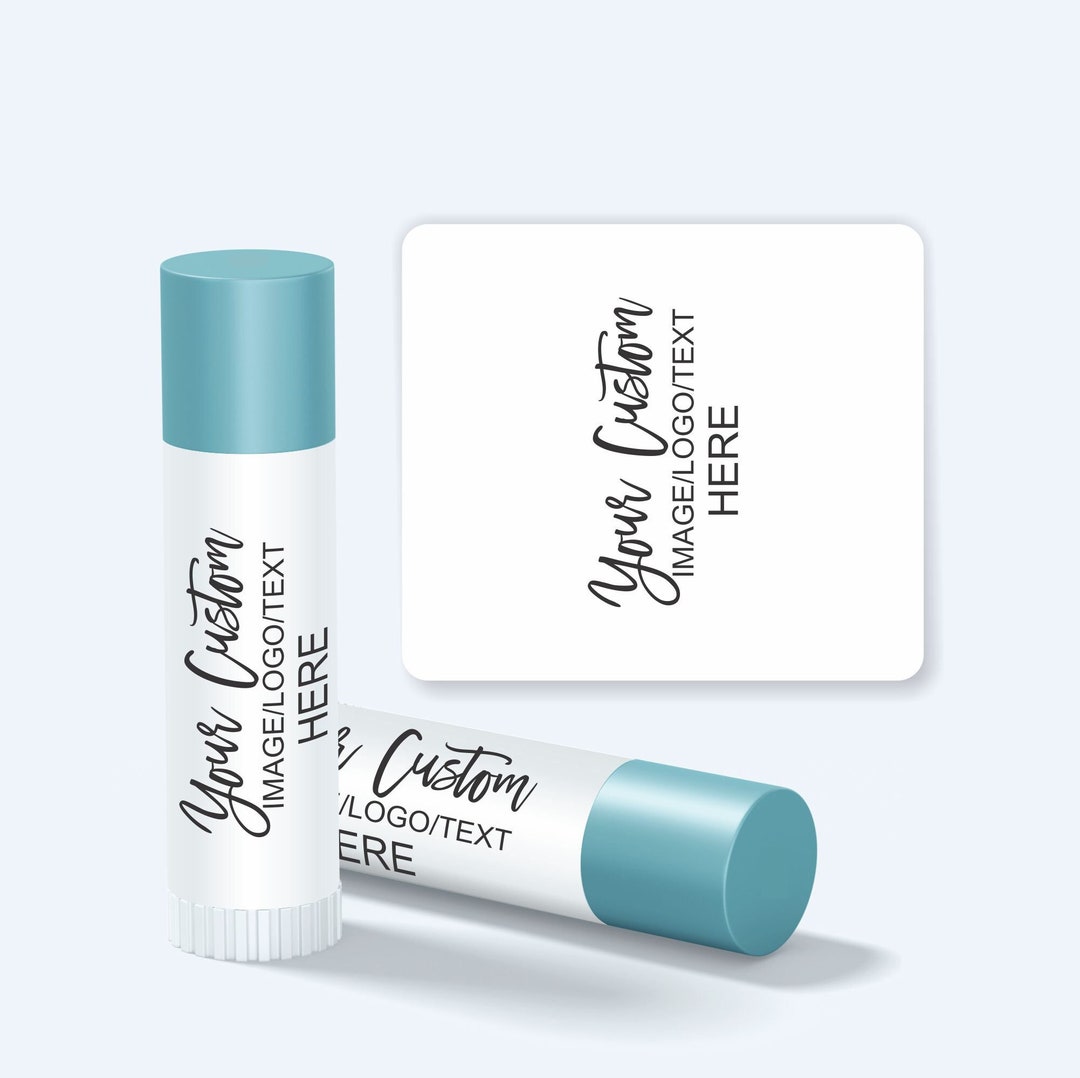 Lip Balm Custom Logo Stickers Labels, Personalized Business Stickers ...