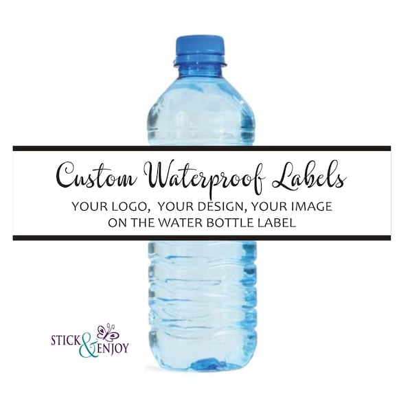 Bottled Water Stickers - Etsy