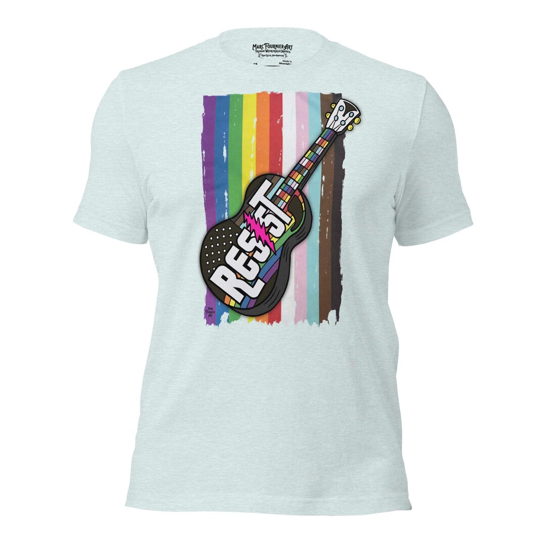 Resist Rainbow Variant Bella + Canvas Unisex T-shirt to Support LGTQA+ ...