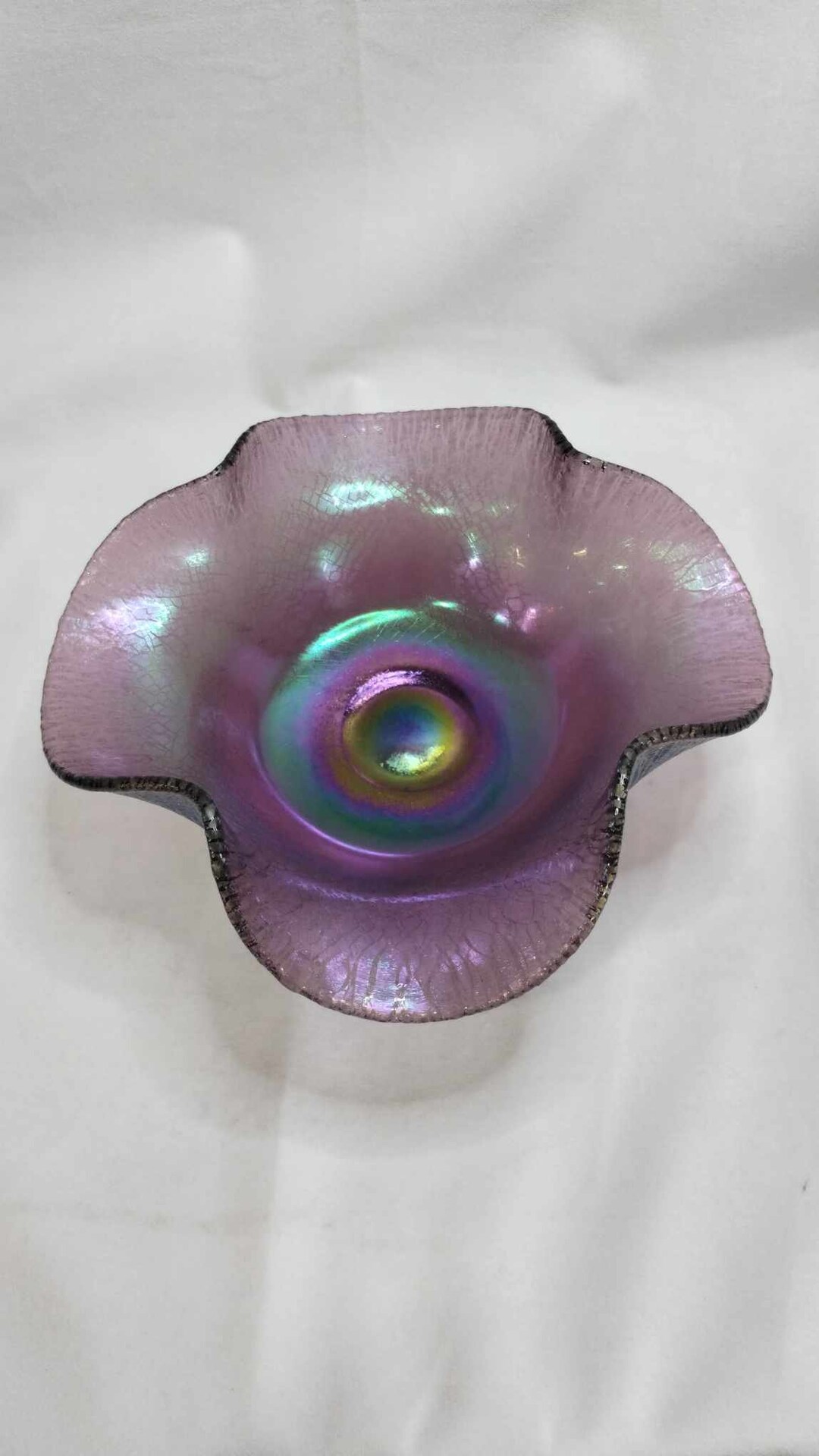 Fenton Purple Stretch Glass Candy Dish / Bowl - Etsy