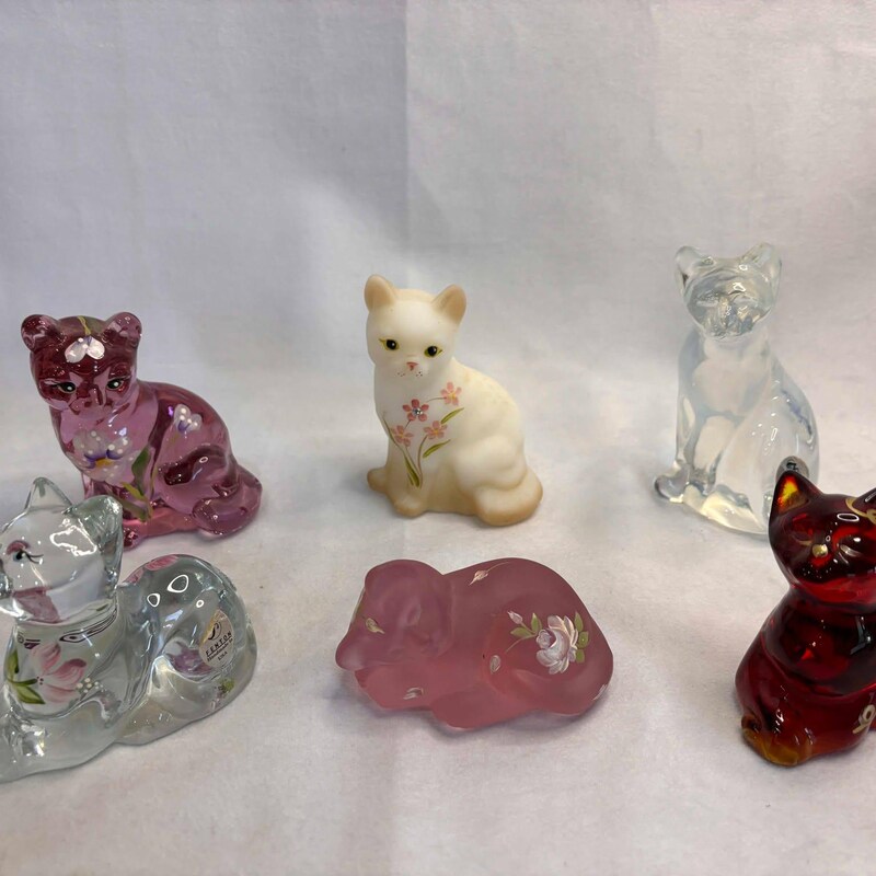 Fenton Glass Cat - Etsy