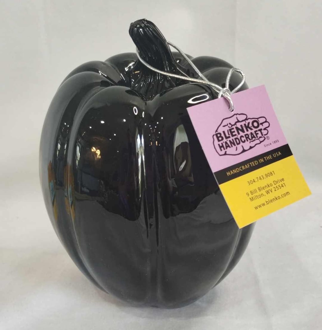 2023 Blenko Glass Co. Handblown Spring Crocus Dark Purple Pumpkin - Etsy