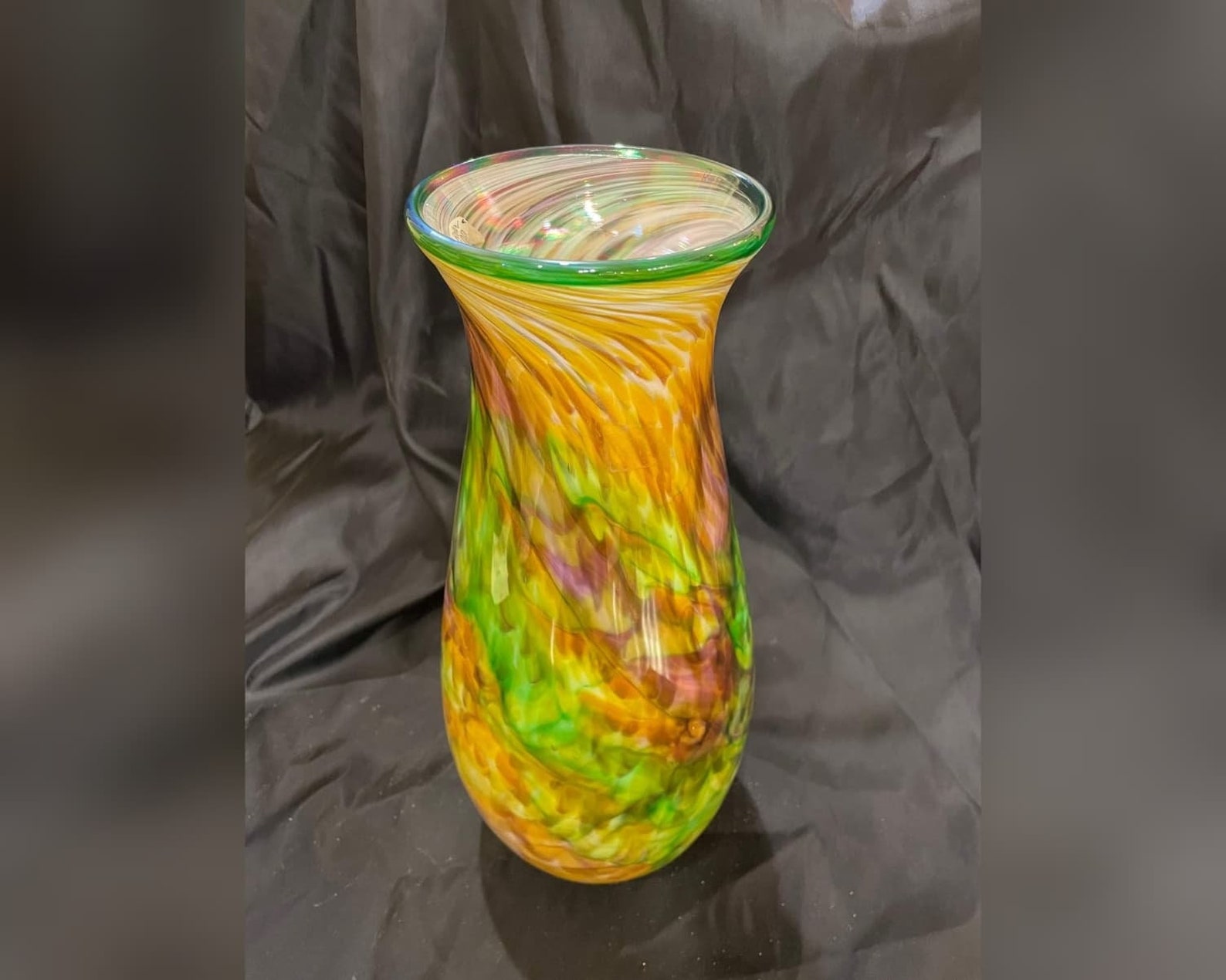 Trails to Bountiful Handblown Glass Vase by Artisan Ron Hinkle - Etsy