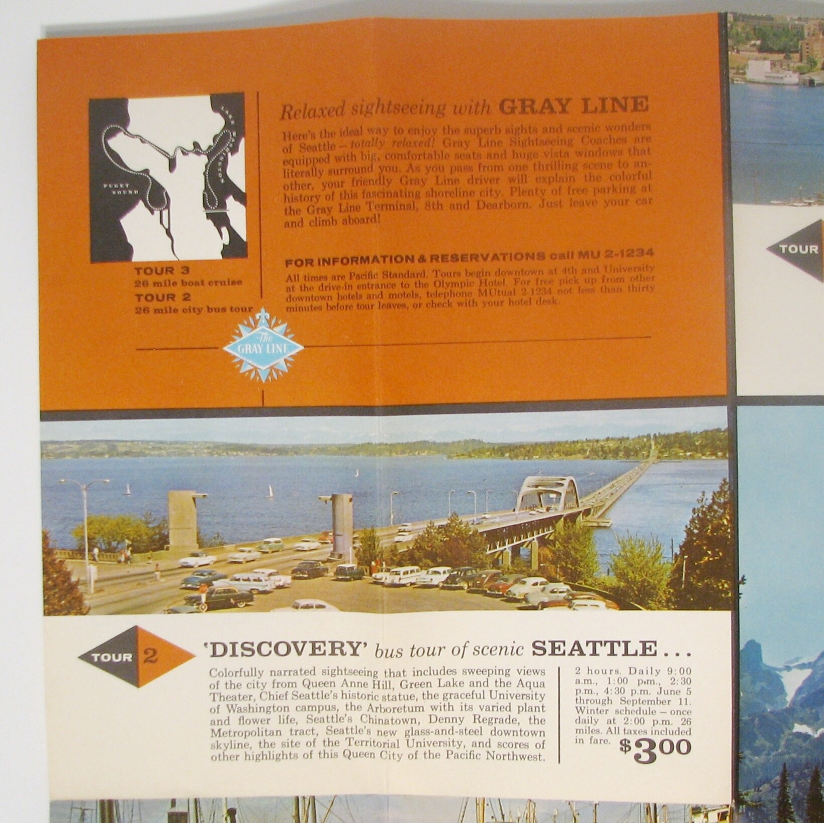 Discover Seattle the Gray Line Travel Brochure Vintage Travel - Etsy