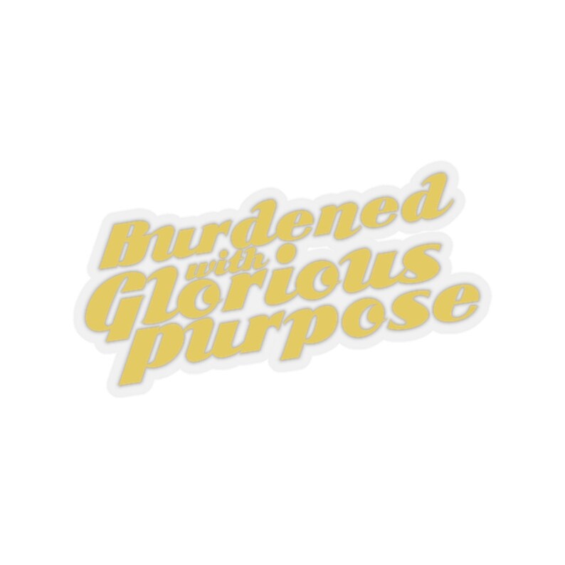 Burdened With Glorious Purpose Sticker Marvel Stickers - Etsy