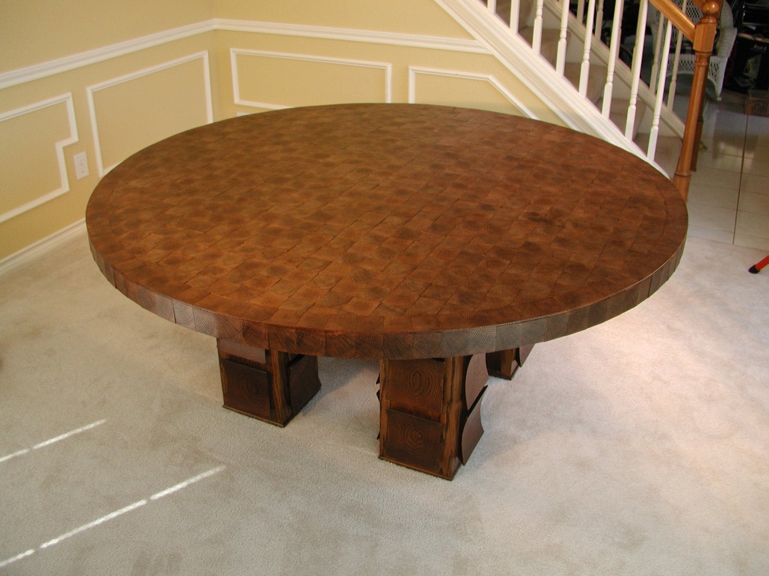 Wooden Dining Table Plans | Dining Table Base | Round Dining Table ...