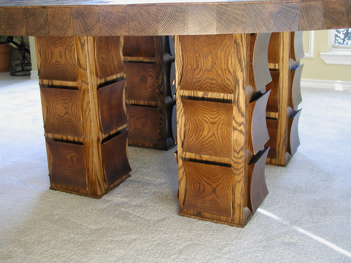 Wooden Dining Table Plans | Dining Table Base | Round Dining Table ...