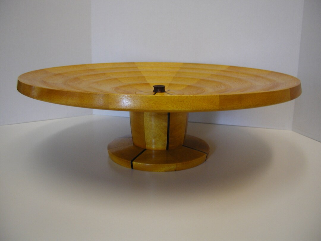 Segmented Wood Bowl | Large Serving Platter | Wedding Gift | Open ...