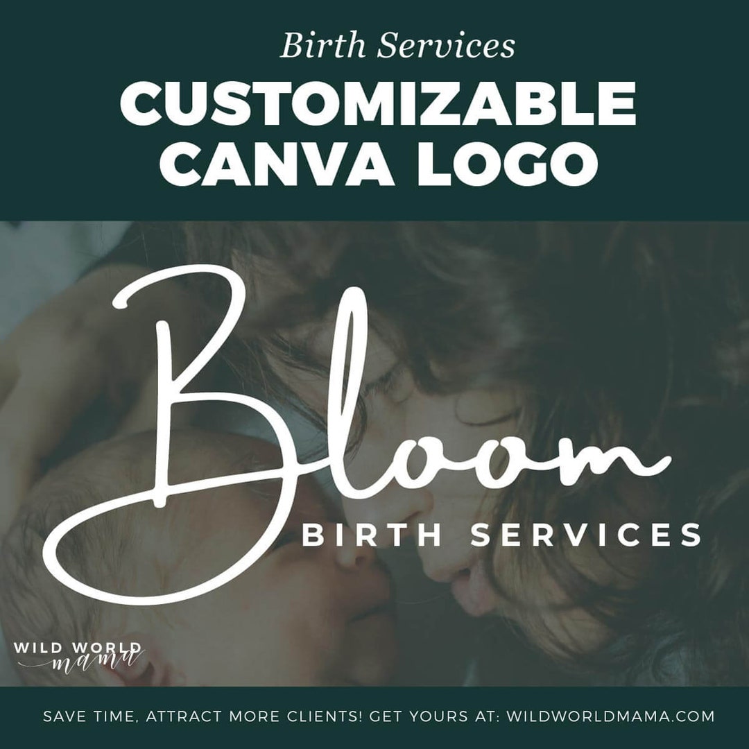 Customizable Birth Business Logo Template - Canva Template for Doula or ...