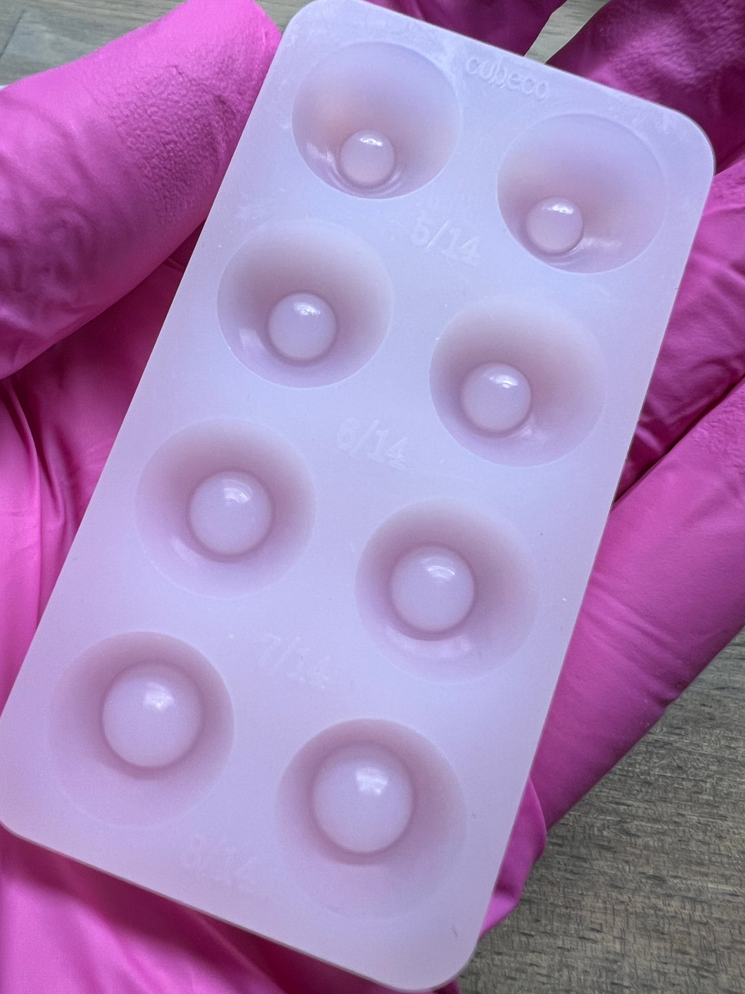 NEW 14mm Silicone Eye Mold Make 4 Pairs of 14mm Eyes With 5mm, 6mm, 7mm ...