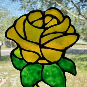 Gallery Glass Window Cling Rose - Etsy
