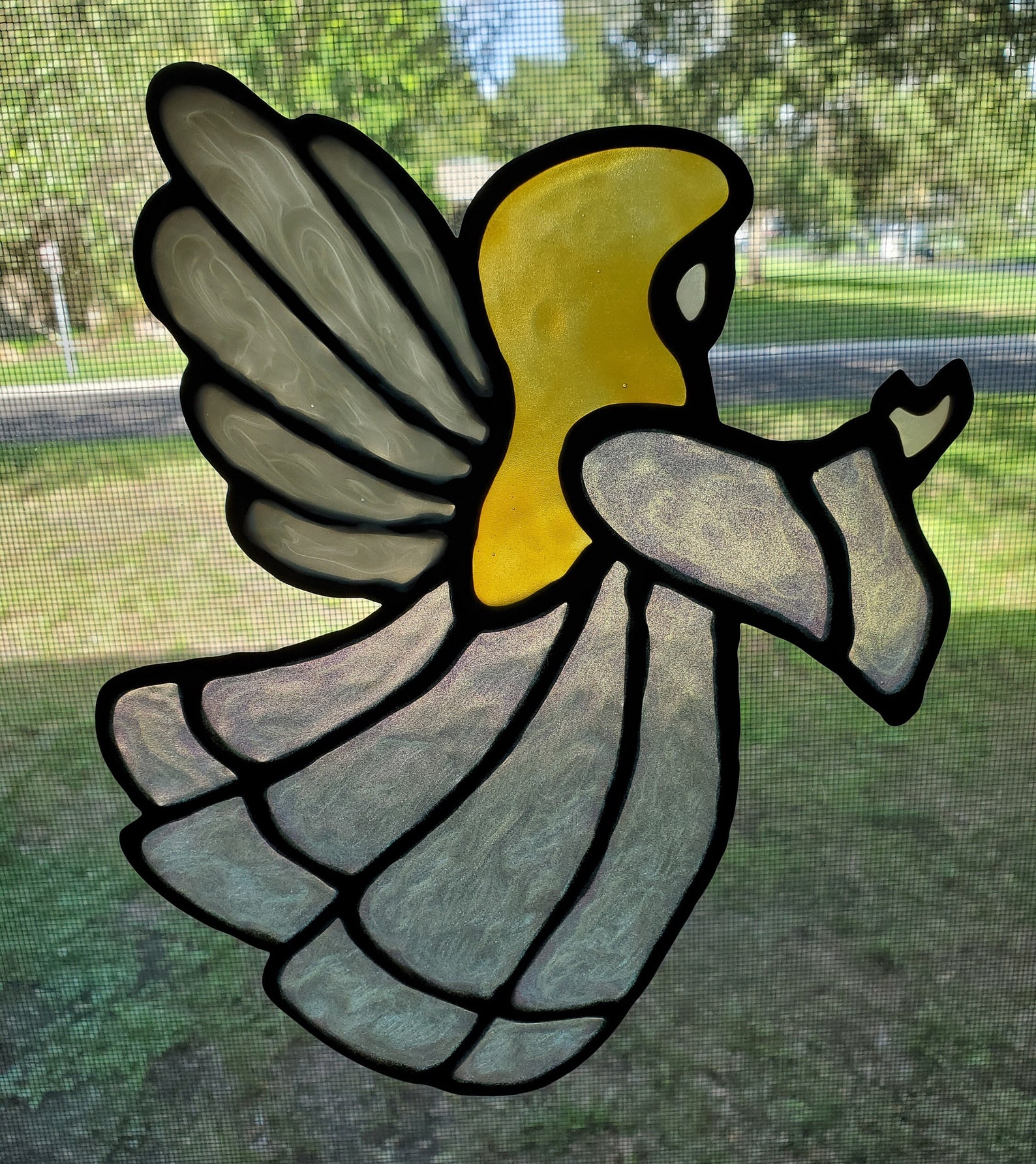 Gallery Glass Window Cling Christmas, Angel - Etsy