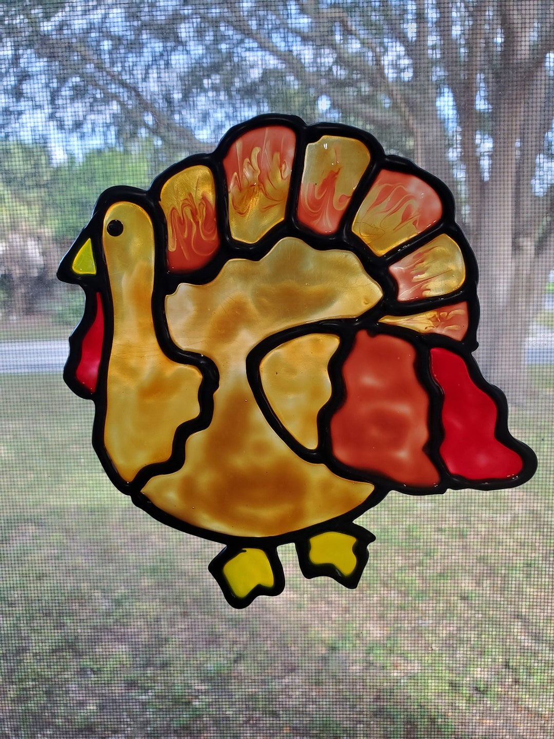 Gallery Glass Window Clings for Fall, Turkey - Etsy