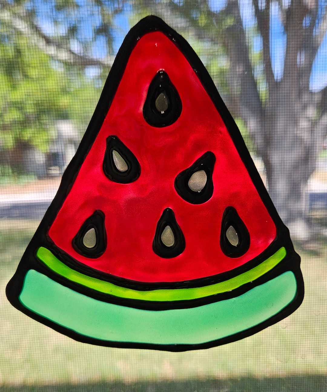 Gallery Glass Window Cling Watermelon - Etsy