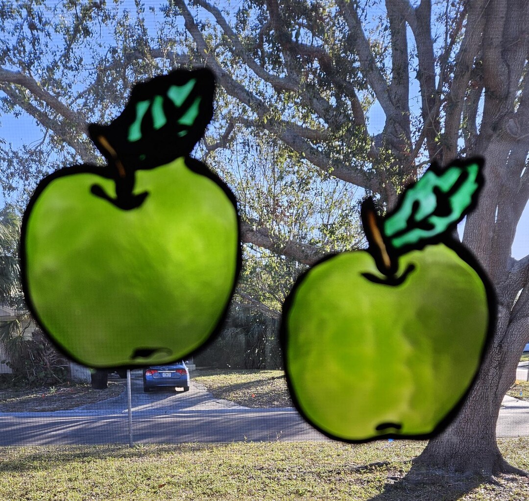 Gallery Glass Window Cling Apples - Etsy