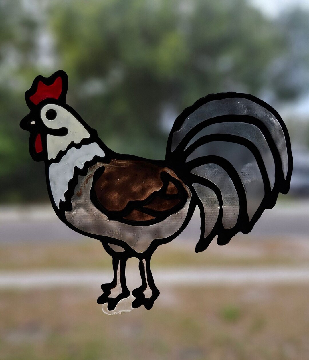 Gallery Glass Window Cling Chickens - Etsy